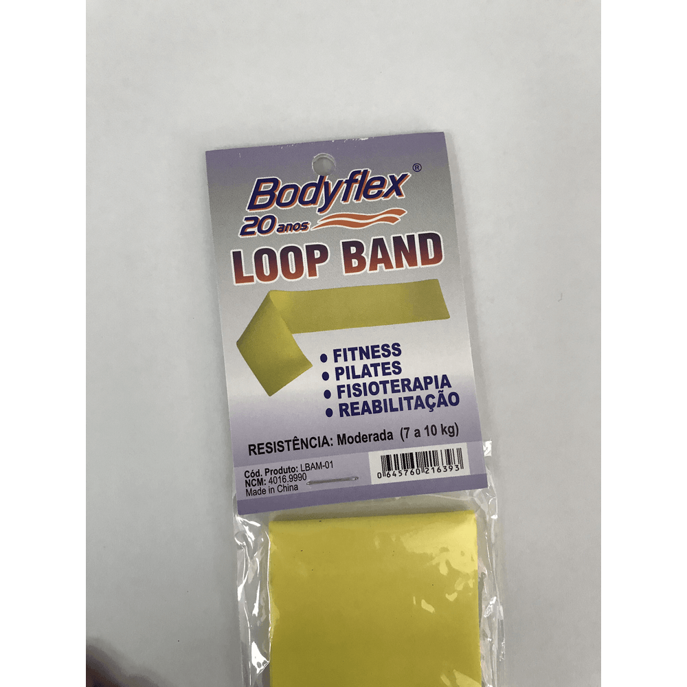 Faixa Elástica Circular Loop Band - Moderada - Amarela - Bodyflex ...